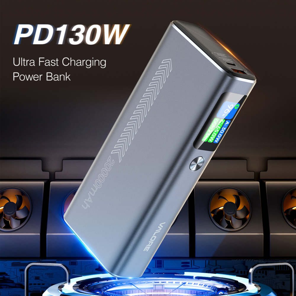 Valore PD130W 20000mAh Power Bank with Smart Display - Valore Global