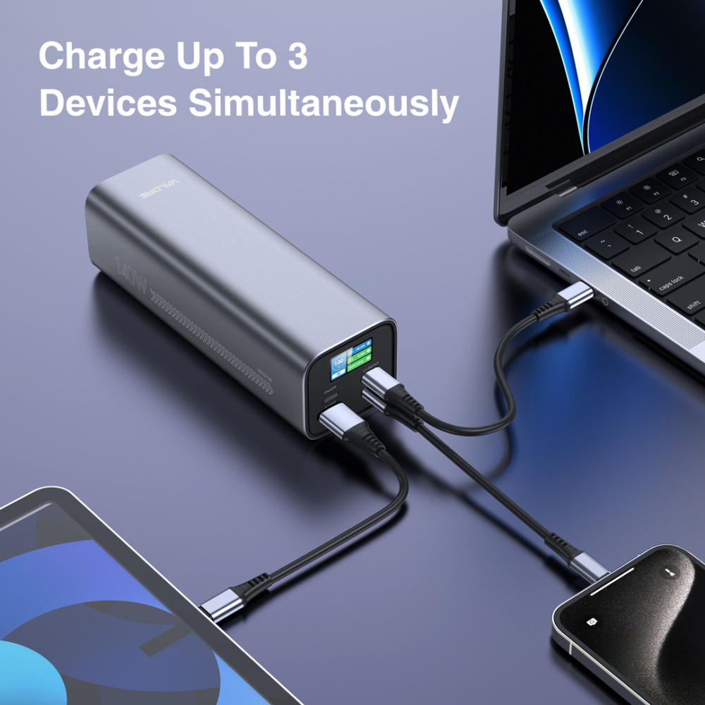 Valore PD140W 27000mAh Power Bank with Smart Display - Valore Global